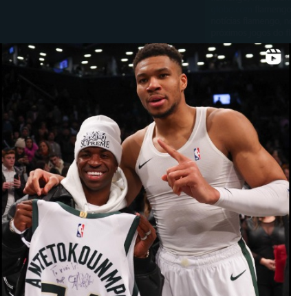 Antetokounmpo fica eufórico ao encontrar Vini Jr: 'Number one' - Mundo Bola